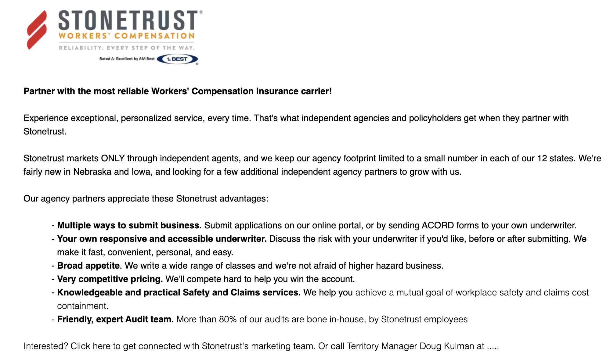 - Stonetrust Workers' Compensation